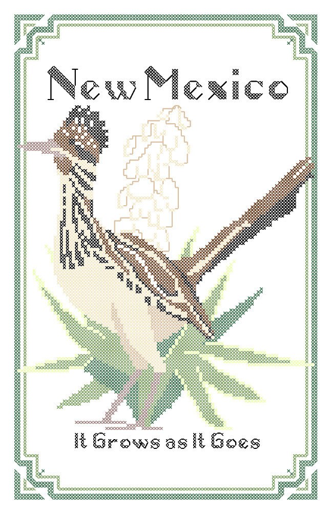 All 50 State Bird Flower and Motto Cross Stitch Patterns PDF - Etsy