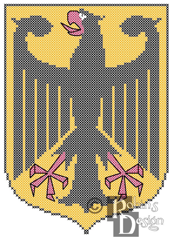 German Coat of Arms Cross Stitch Pattern PDF - Etsy