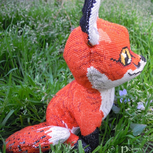 Cinnabar the Red Fox Doll 3D Cross Stitch Animal Sewing - Etsy