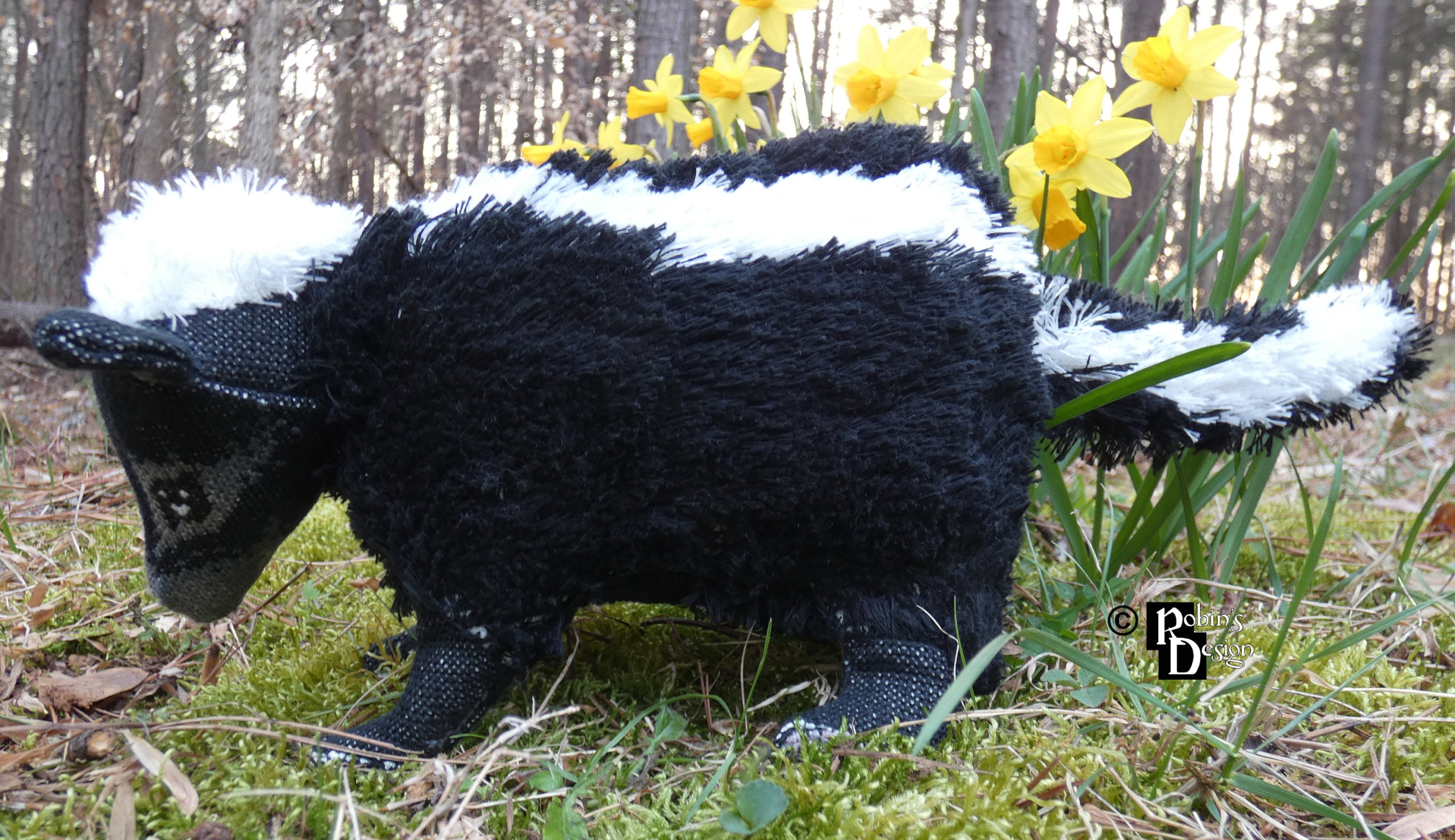 Henry the Skunk Doll 3D Cross Stitch Animal Sewing Pattern PDF - Etsy