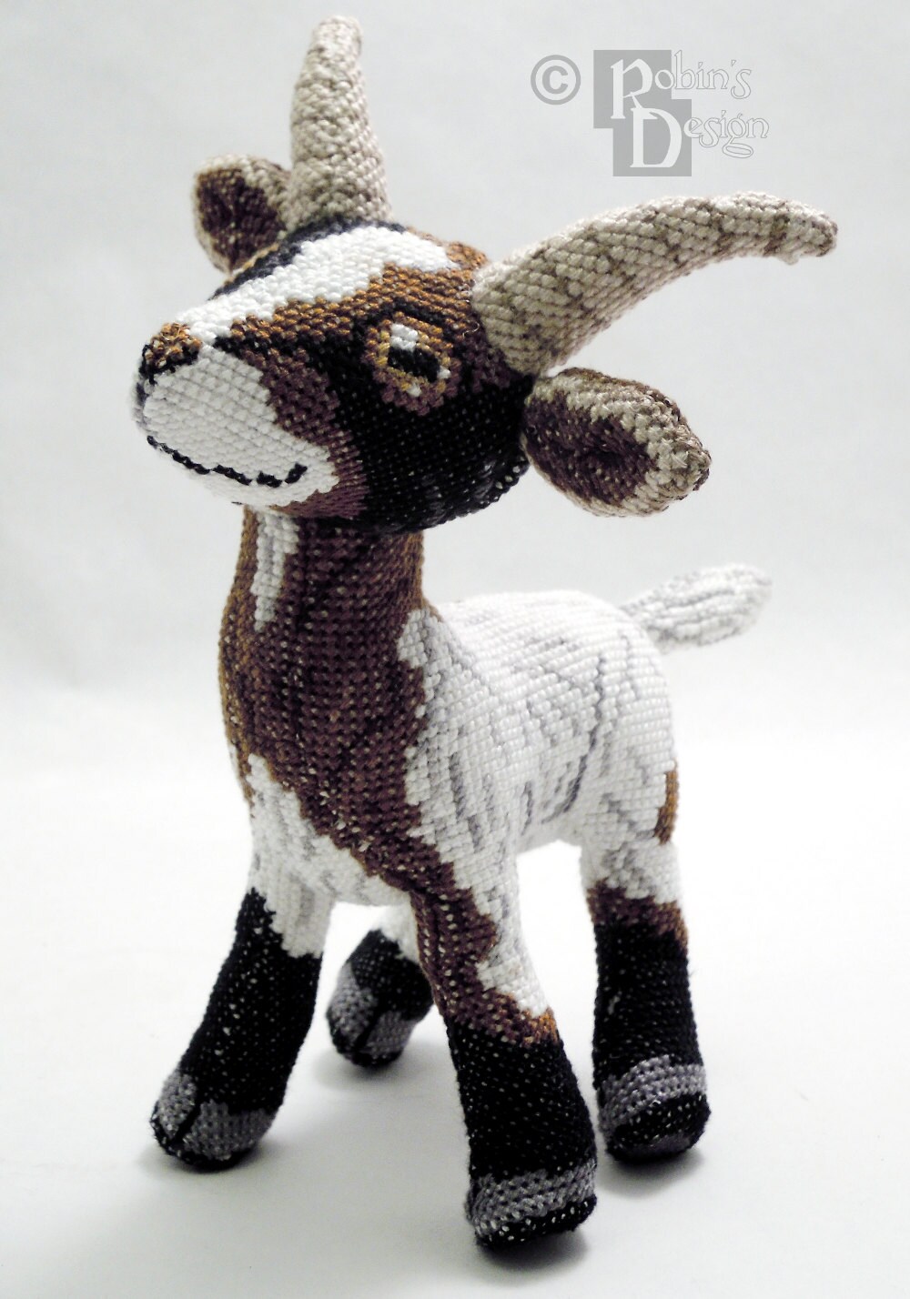 Groat the Goat Doll 3D Cross Stitch Animal Sewing Pattern PDF - Etsy