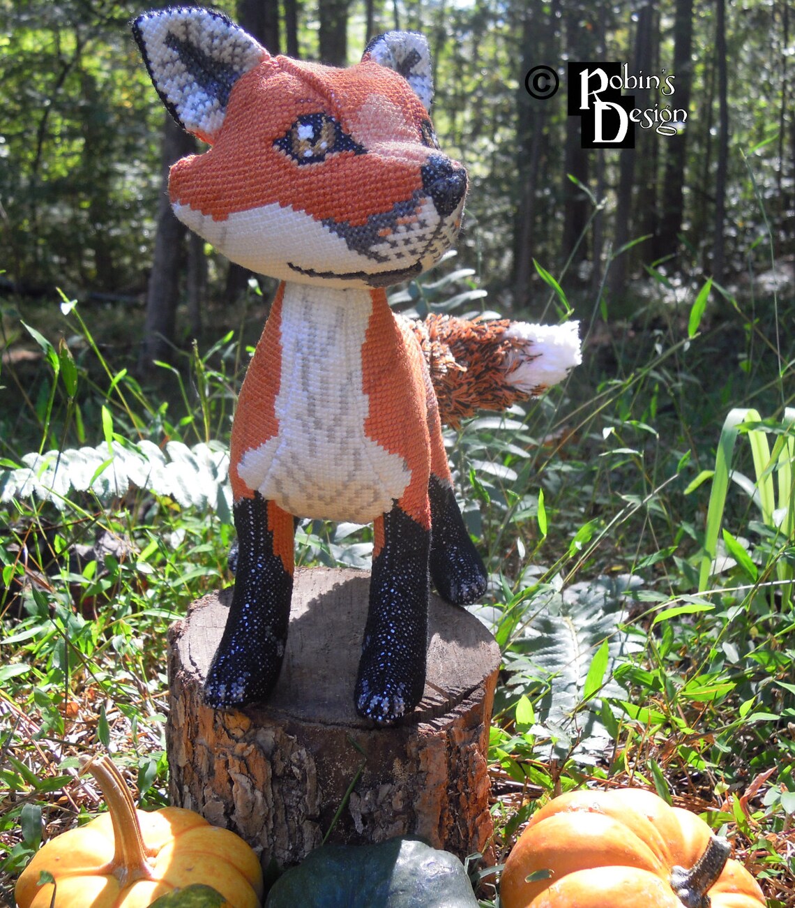 Mulder the Red Fox Doll 3D Cross Stitch Animal Sewing Pattern - Etsy