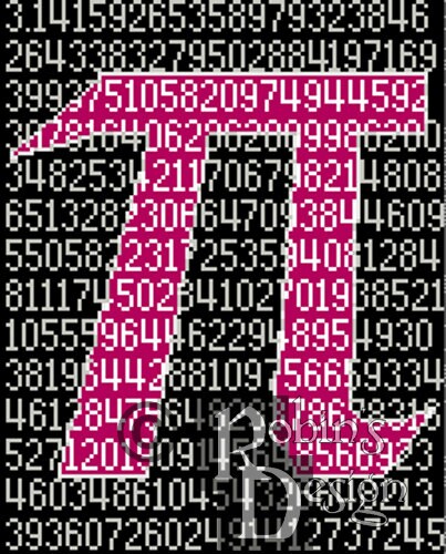 Pi Cross Stitch Pattern PDF - Etsy