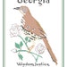 Georgia State Bird, Flower and Motto Cross Stitch Pattern PDF - Etsy
