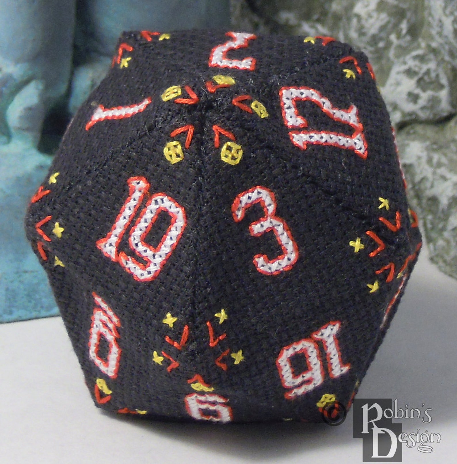 D20 Icosahedron 3D Cross Stitch Sewing Pattern PDF | Etsy
