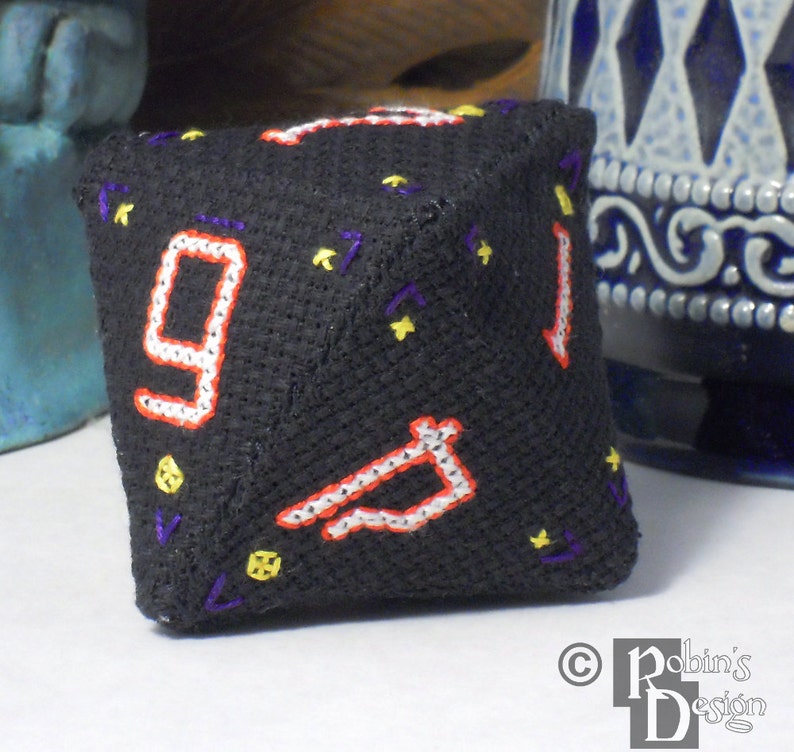 D8 Octahedron 3D Cross Stitch Sewing Pattern PDF - Etsy
