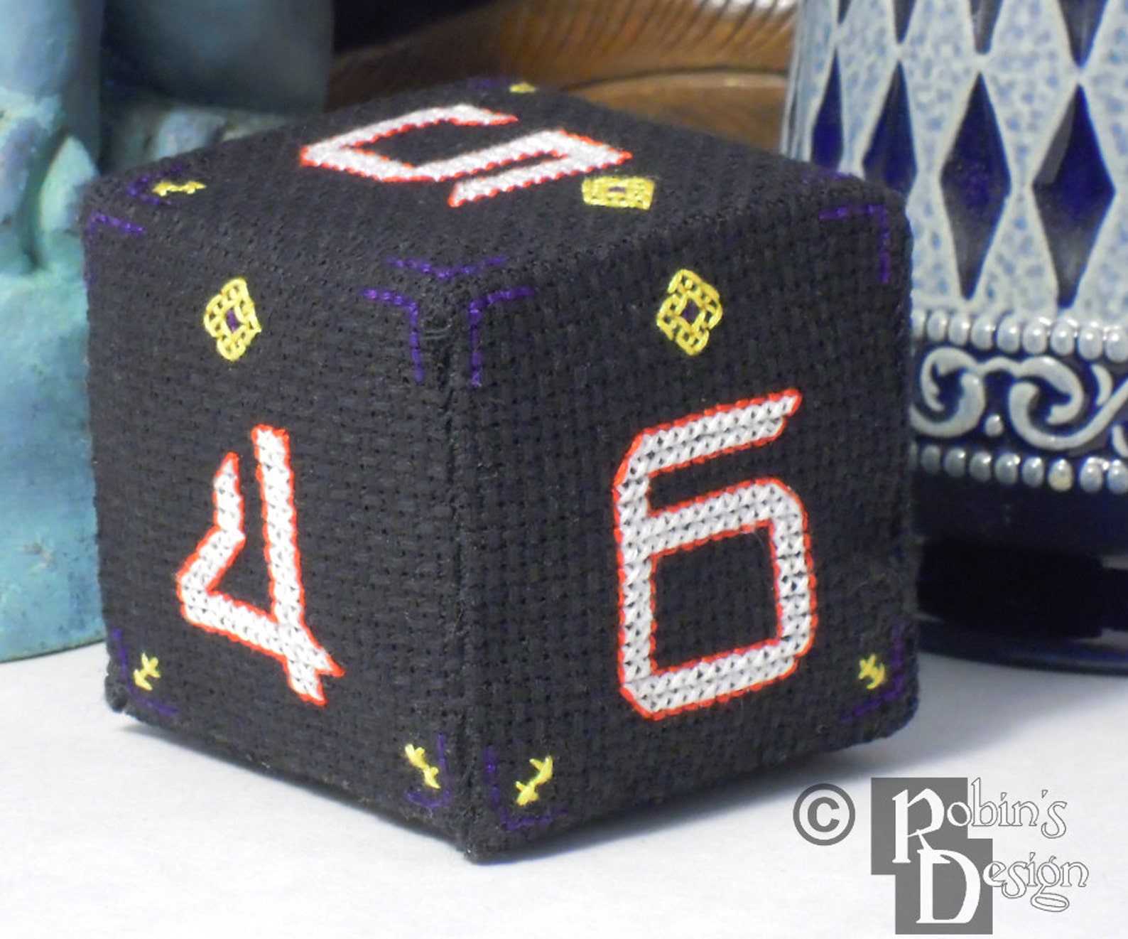 D6 Cube 3D Cross Stitch Sewing Pattern PDF - Etsy