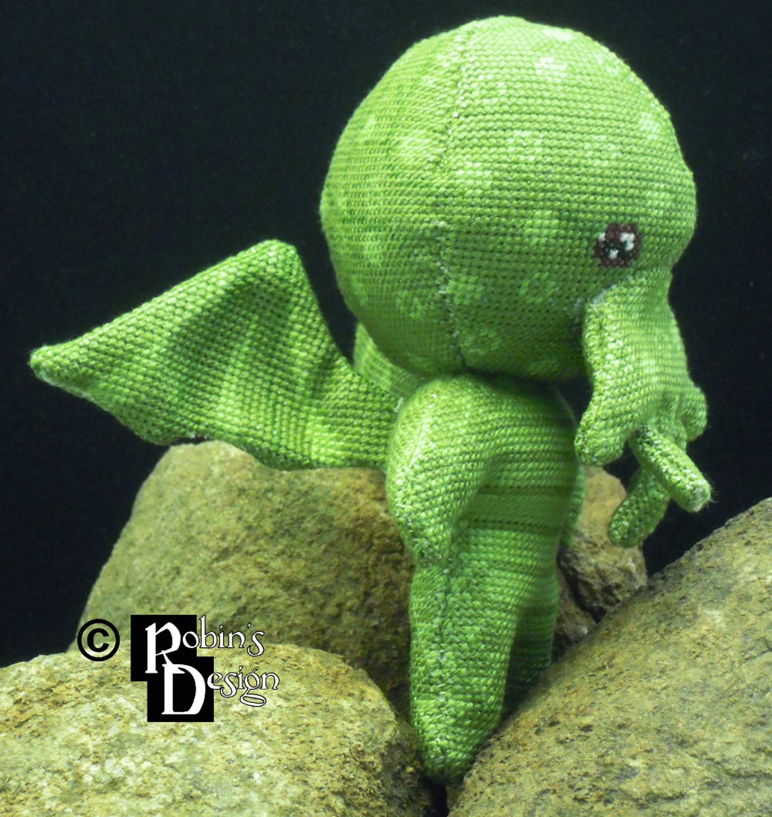 Cute Cthulhu Doll 3D Cross Stitch Sewing Pattern PDF - Etsy