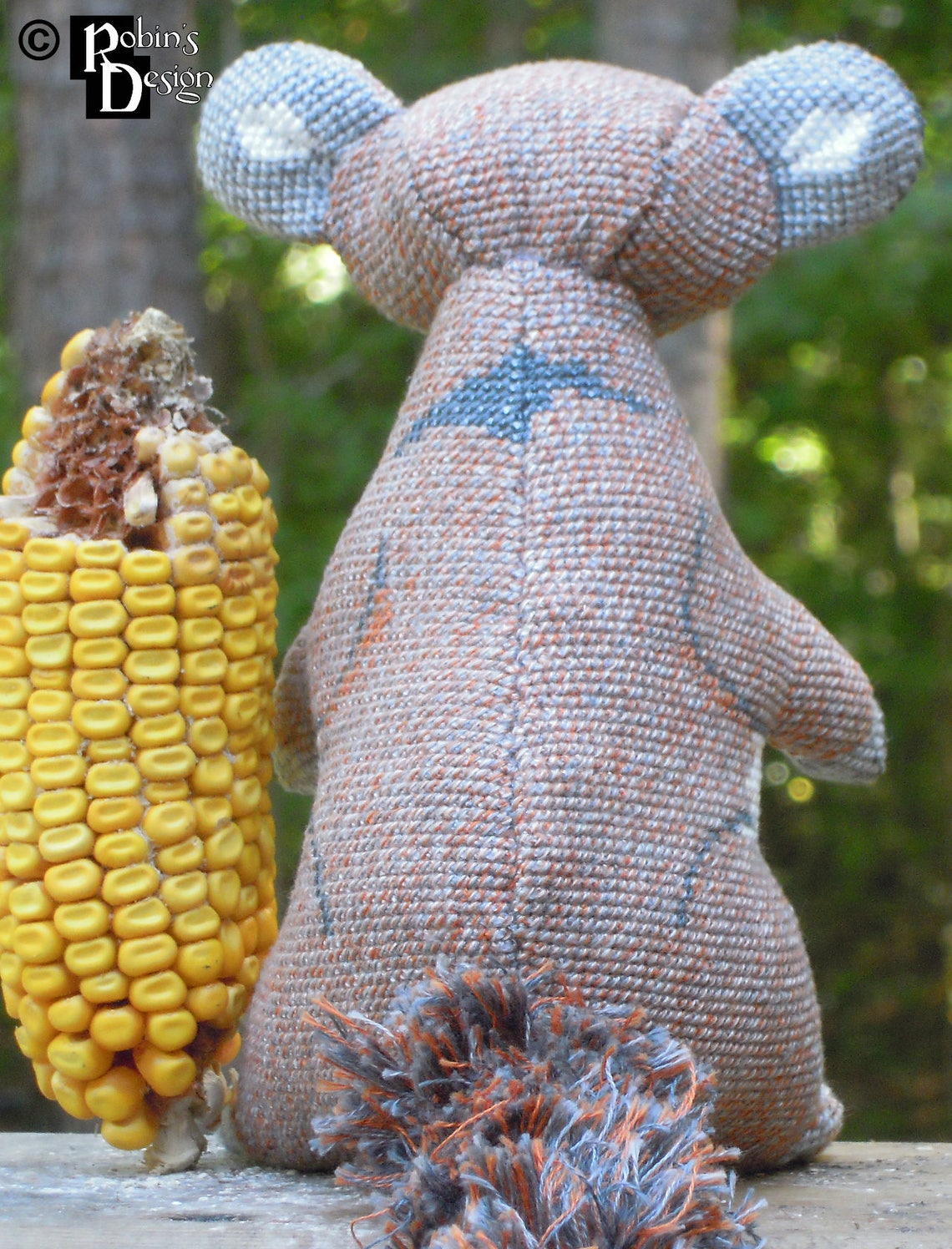 Merlin the Gray Squirrel Doll 3D Cross Stitch Animal Sewing Pattern PDF ...