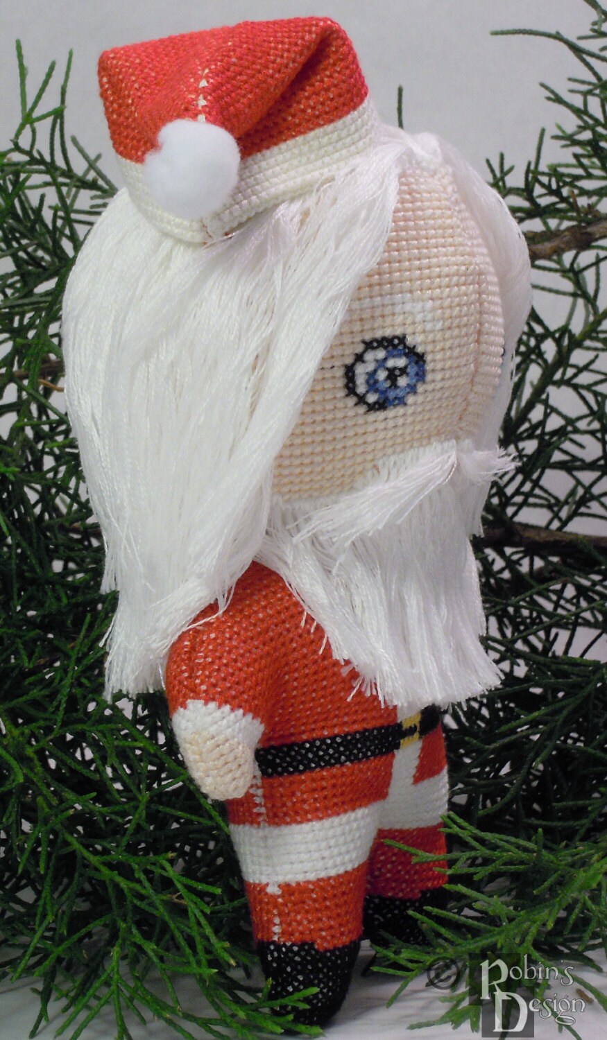 Santa Claus Doll 3D Cross Stitch Sewing Pattern PDF - Etsy