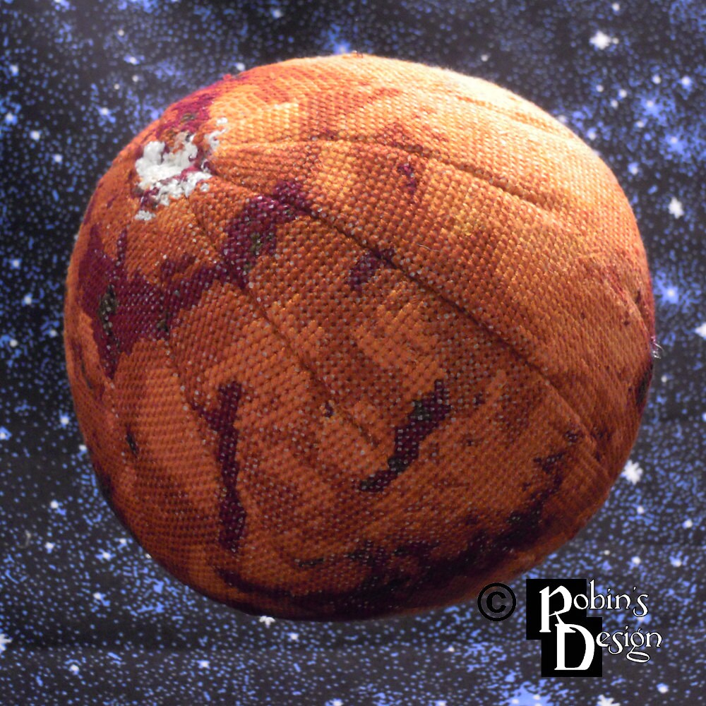 Mars Globe 3D Cross Stitch Sewing Pattern PDF - Etsy