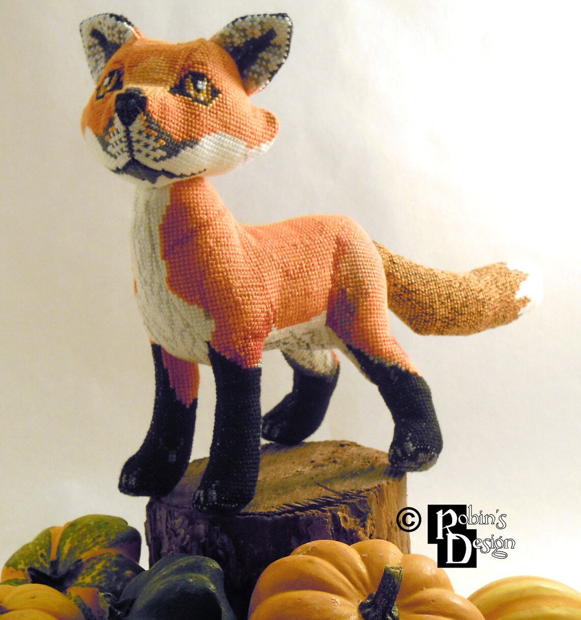 Mulder the Red Fox Doll 3D Cross Stitch Animal Sewing Pattern - Etsy