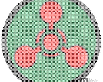 Radioactive Hazard Trefoil Cross Stitch Pattern PDF | Etsy