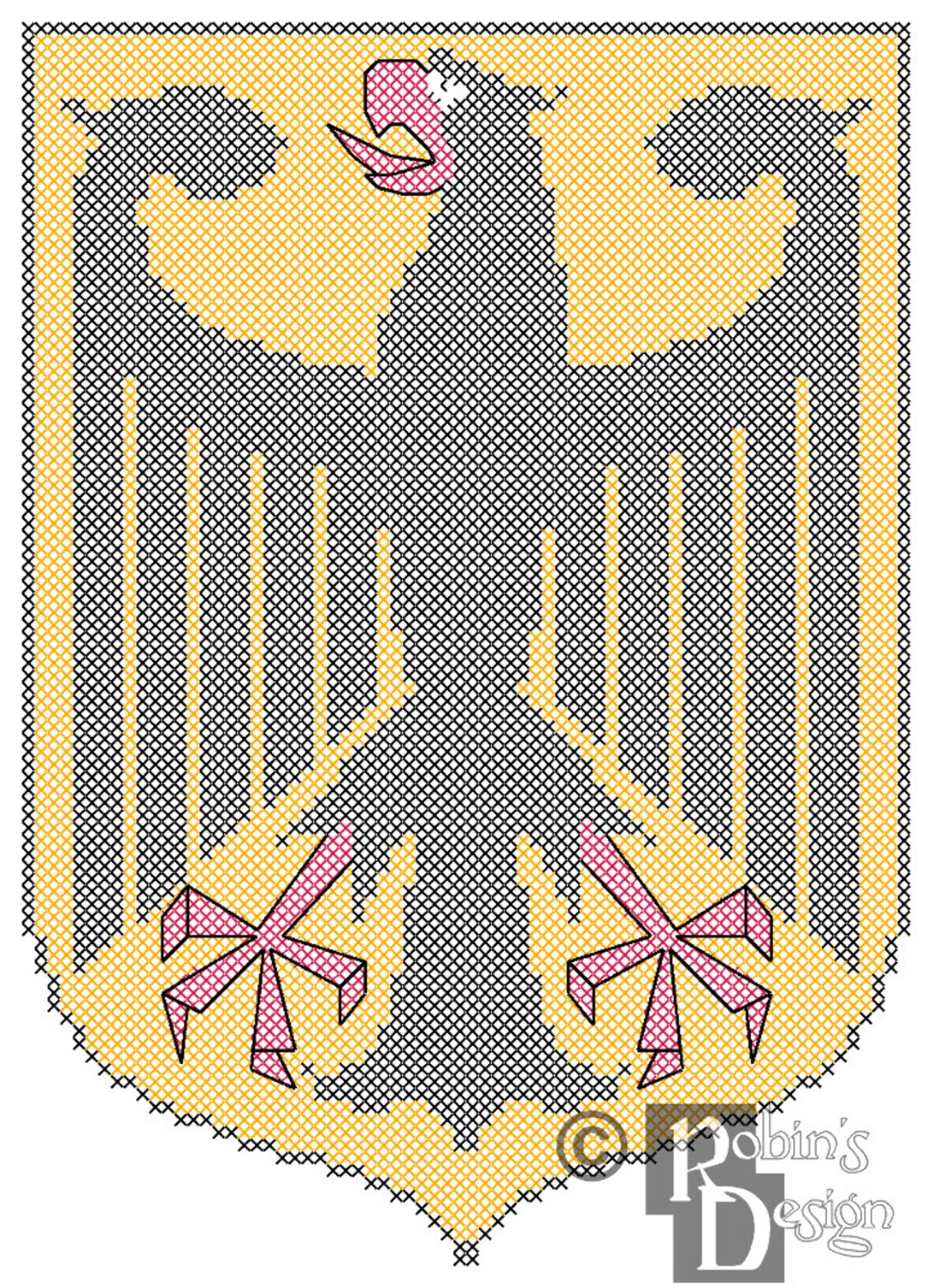 German Coat of Arms Cross Stitch Pattern PDF - Etsy
