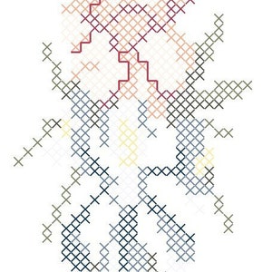 Backgammon Board Cross Stitch Pattern Gladiolus and Iris PDF - Etsy