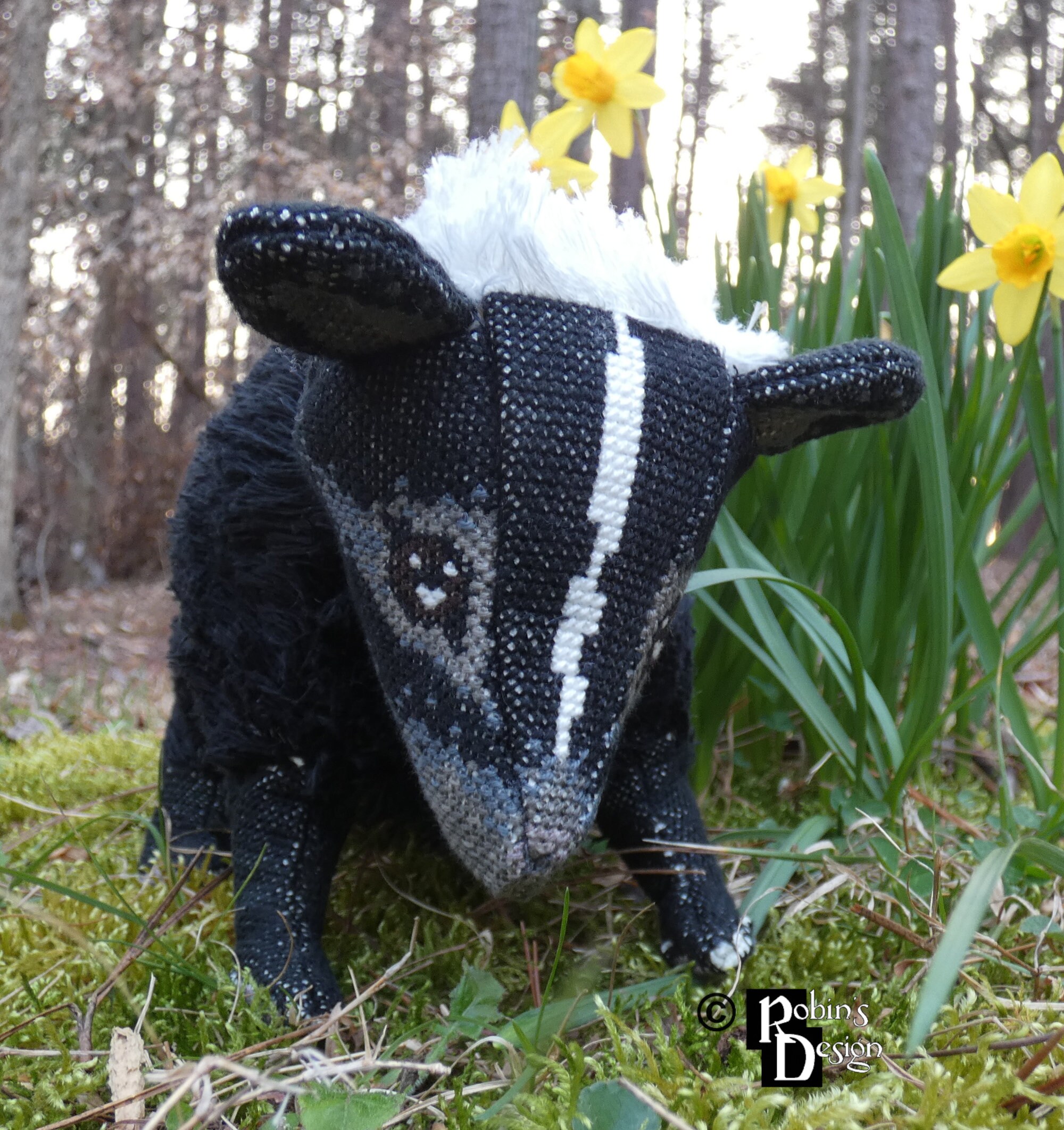 Henry the Skunk Doll 3D Cross Stitch Animal Sewing Pattern PDF - Etsy