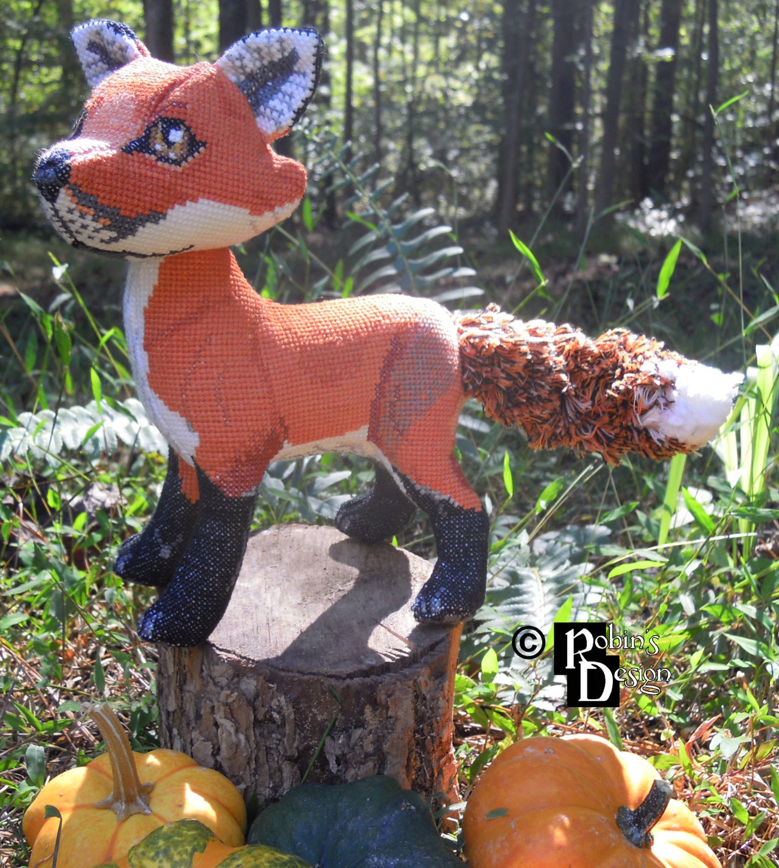 Mulder the Red Fox Doll 3D Cross Stitch Animal Sewing Pattern PDF - Etsy
