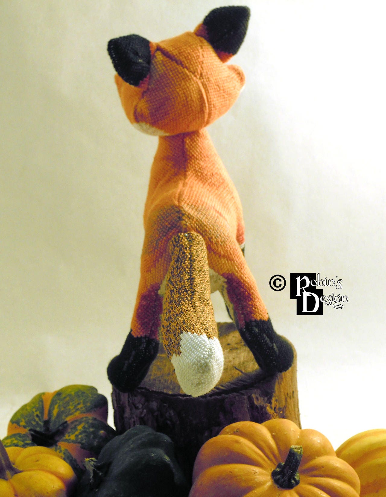 Mulder the Red Fox Doll 3D Cross Stitch Animal Sewing Pattern | Etsy
