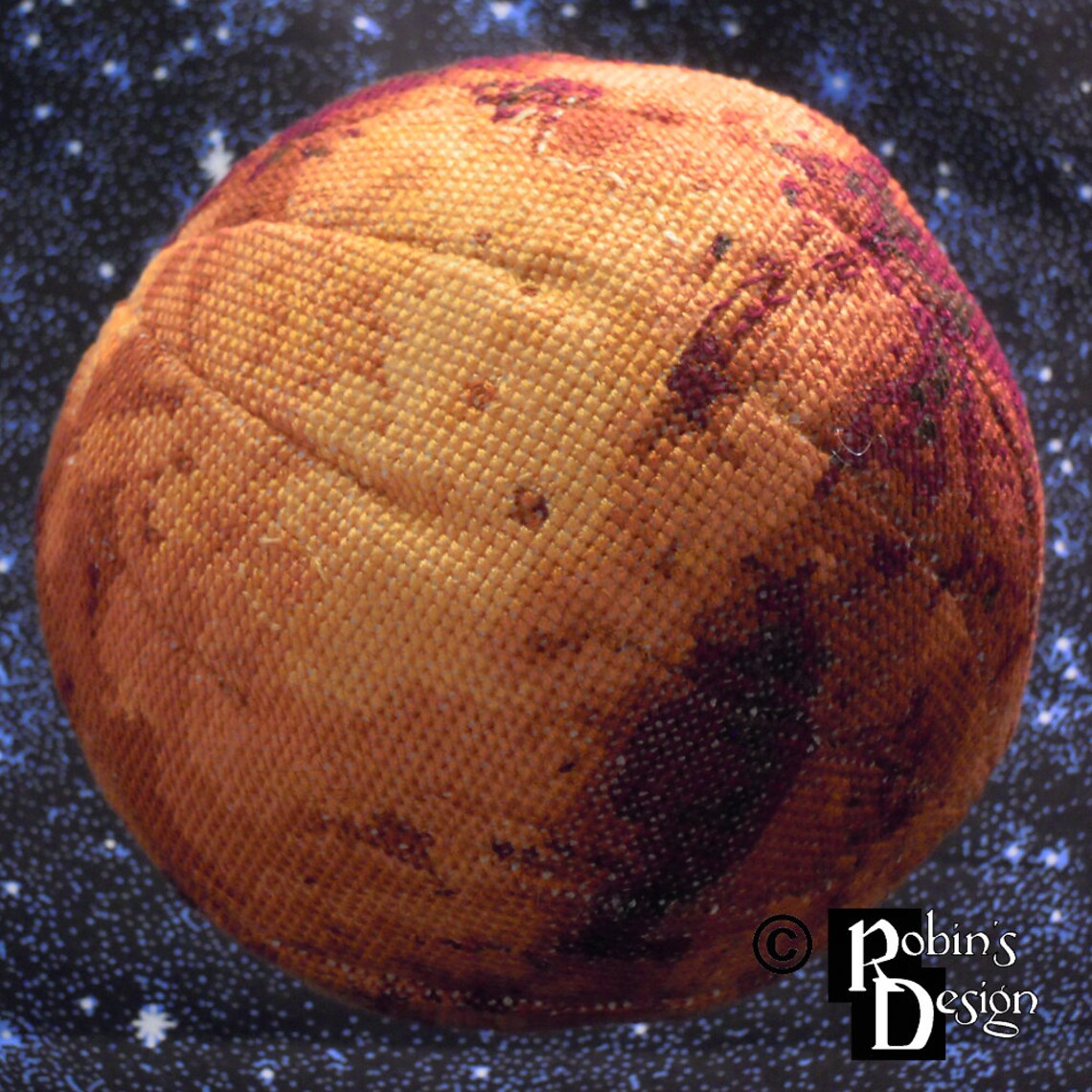Mars Globe 3D Cross Stitch Sewing Pattern PDF - Etsy