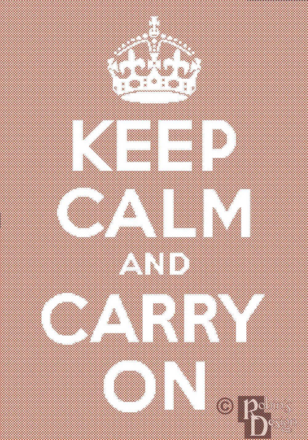 Keep Calm and Carry on Cross Stitch Pattern PDF - Etsy