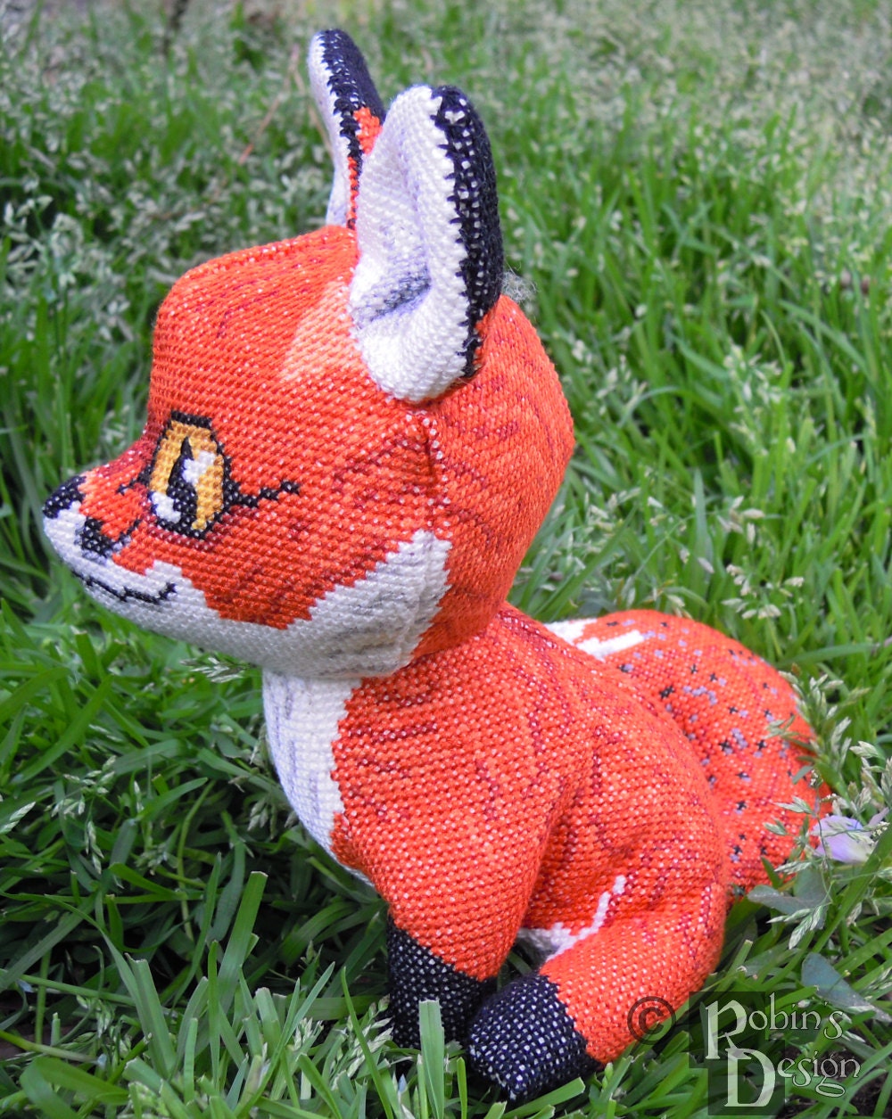 Cinnabar the Red Fox Doll 3D Cross Stitch Animal Sewing Pattern PDF - Etsy
