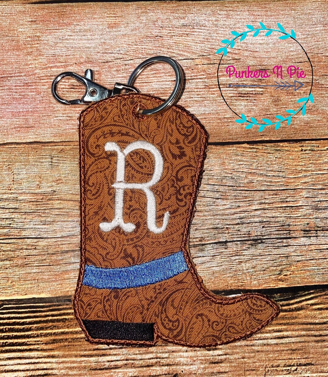 Personalized Cowboy Boot Name Tag - Rodeo Cowboy - Monogram ID Tag ...