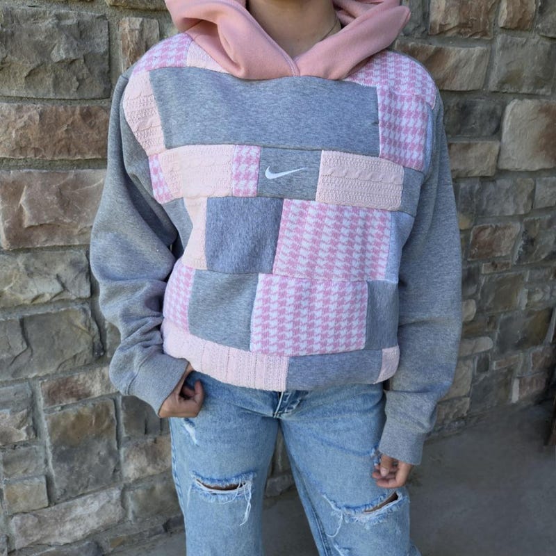 Patchwork Hoodie - Etsy