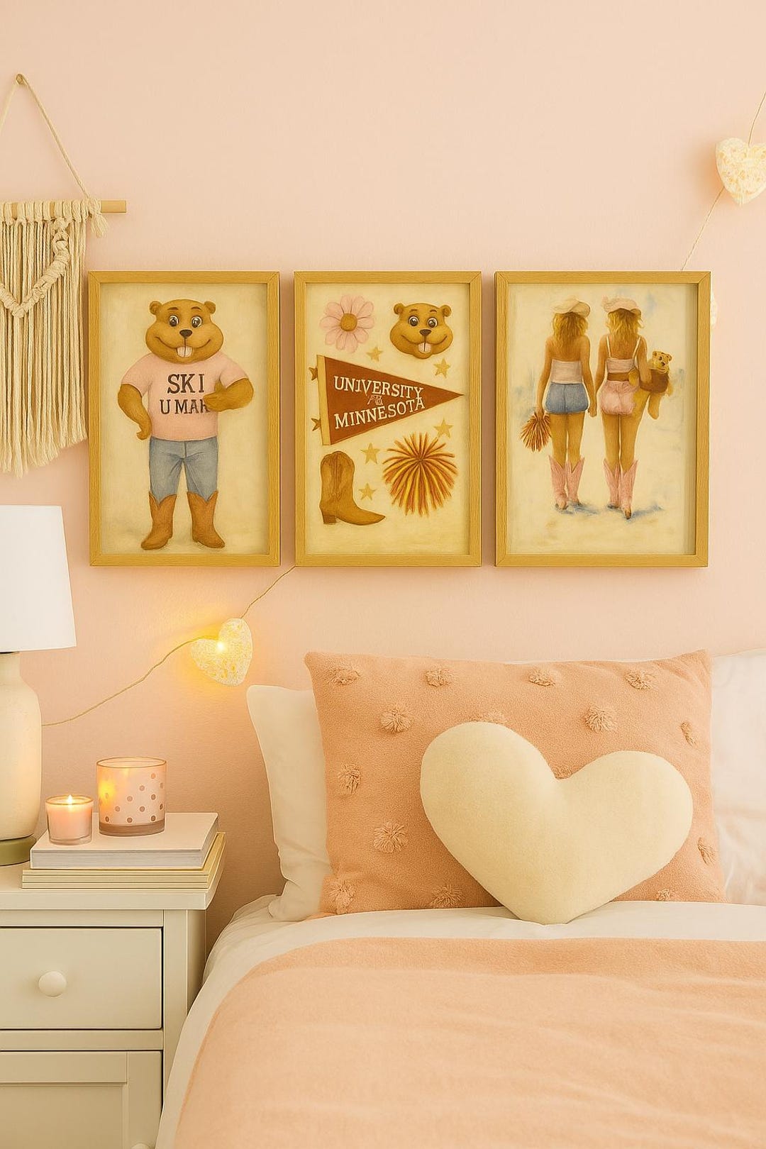 University of Minnesota Wall Art Set | Goldy Gopher Prints | Retro ...