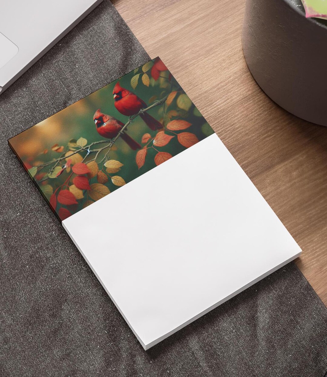 Cardinal Pair Post-it® Note Wild Birds Red Wildlife Shopping Lists ...