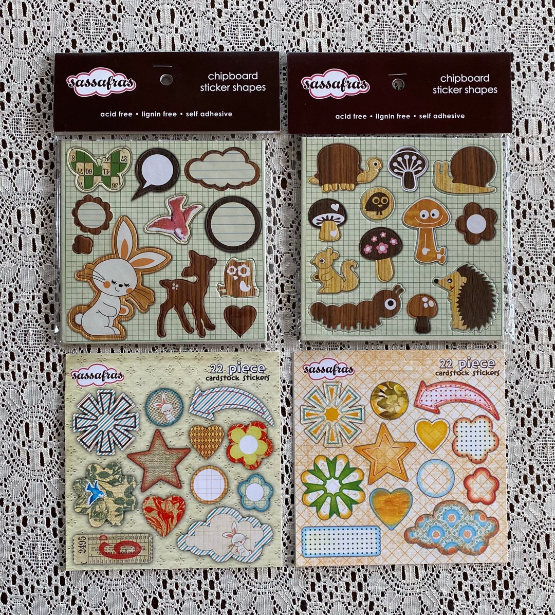 Sassafras / Bundle / Chipboard & Stickers / Junk Journal / Project Life ...