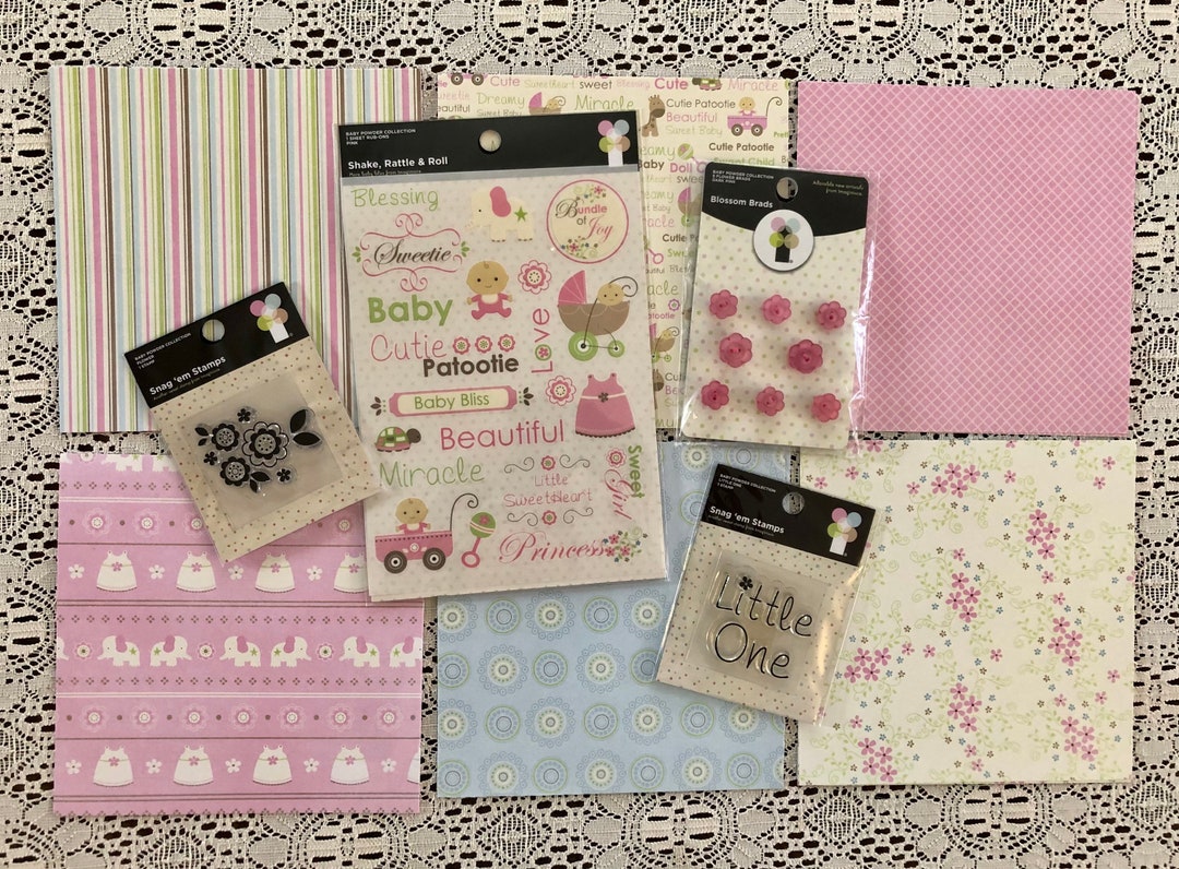 Imaginisce / Baby Powder Collection Kit / Junk Journal / Project Life ...