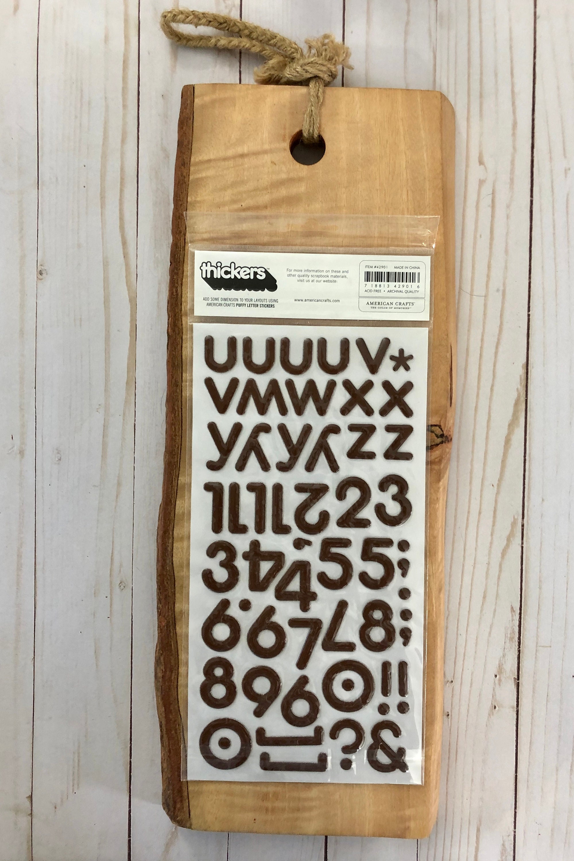 American Craft / Puffy Stickers / Thickers / Chitchat / Alpha Stickers ...