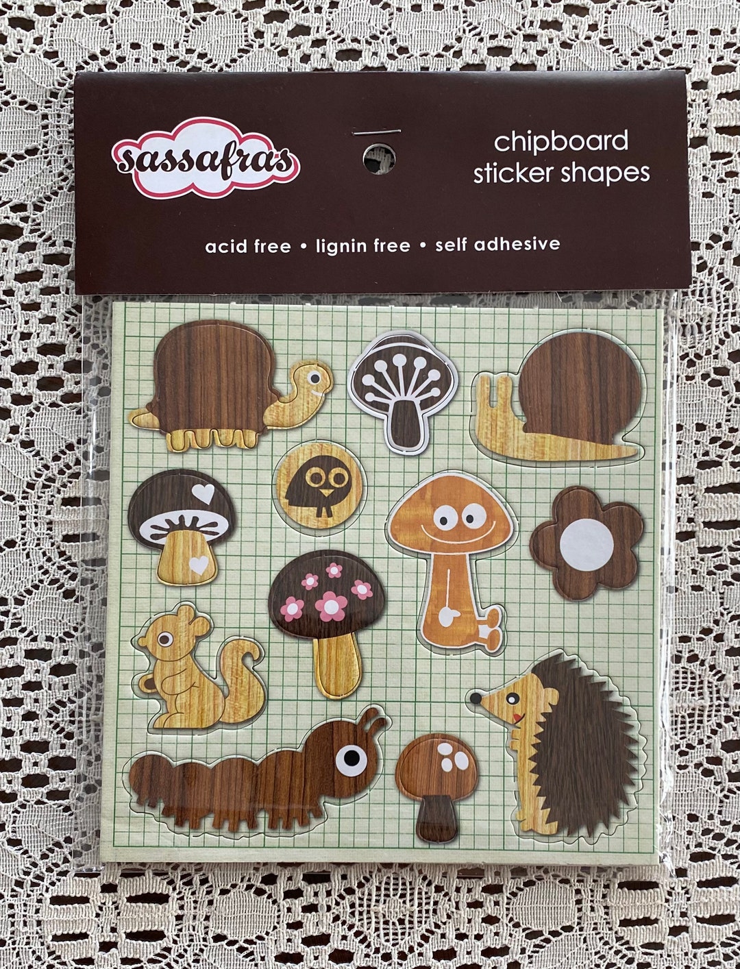 Sassafras / Chipboard Stickers / Woody Pal Around / Junk - Etsy