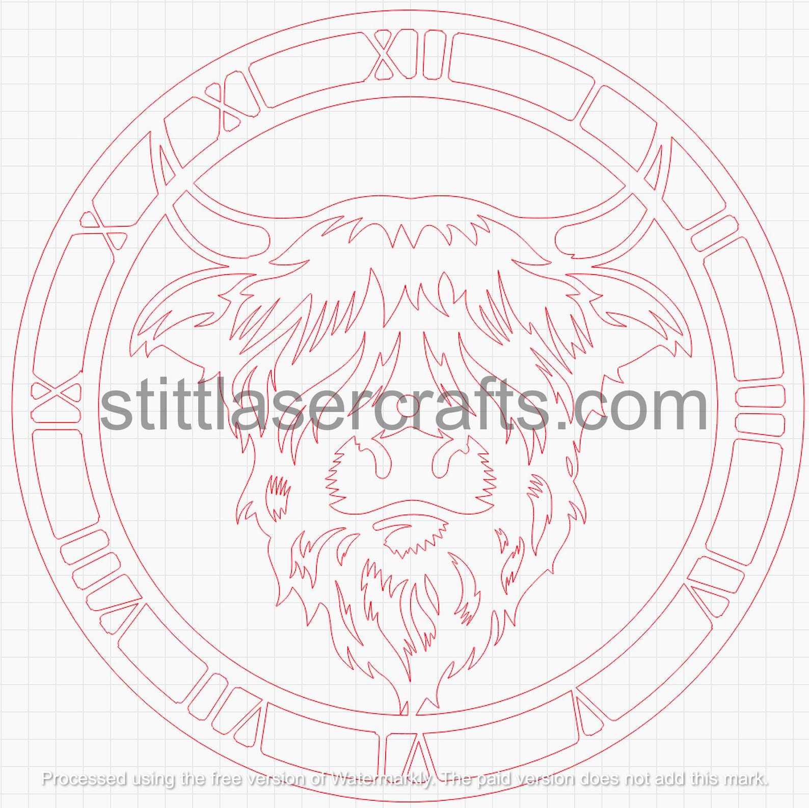 Highland Cow Clock - Etsy