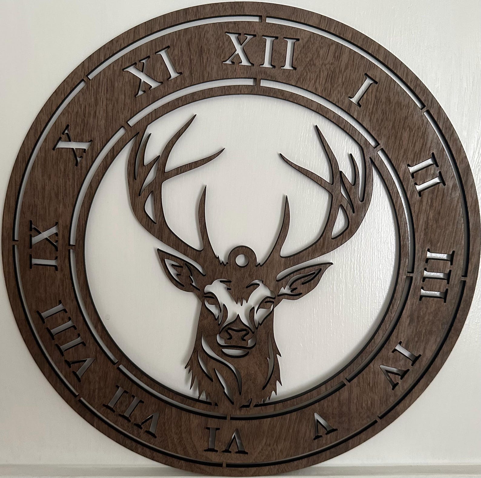 12" Stag Wall Clock Digital Files - Etsy