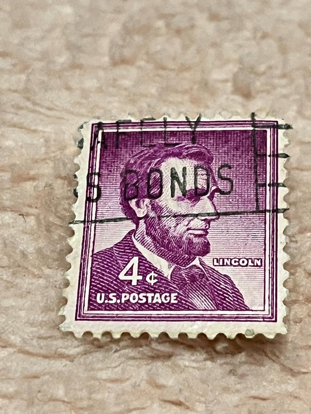 Rare 4 Cent Abraham Lincoln Stamp, Issued Between 1951-1960. - Etsy