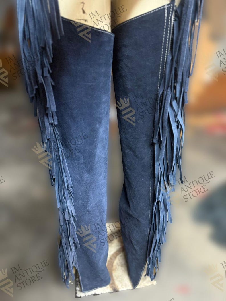 Handmade Suede Fringe Chap Women's Western Rodeo Outfit - Etsy