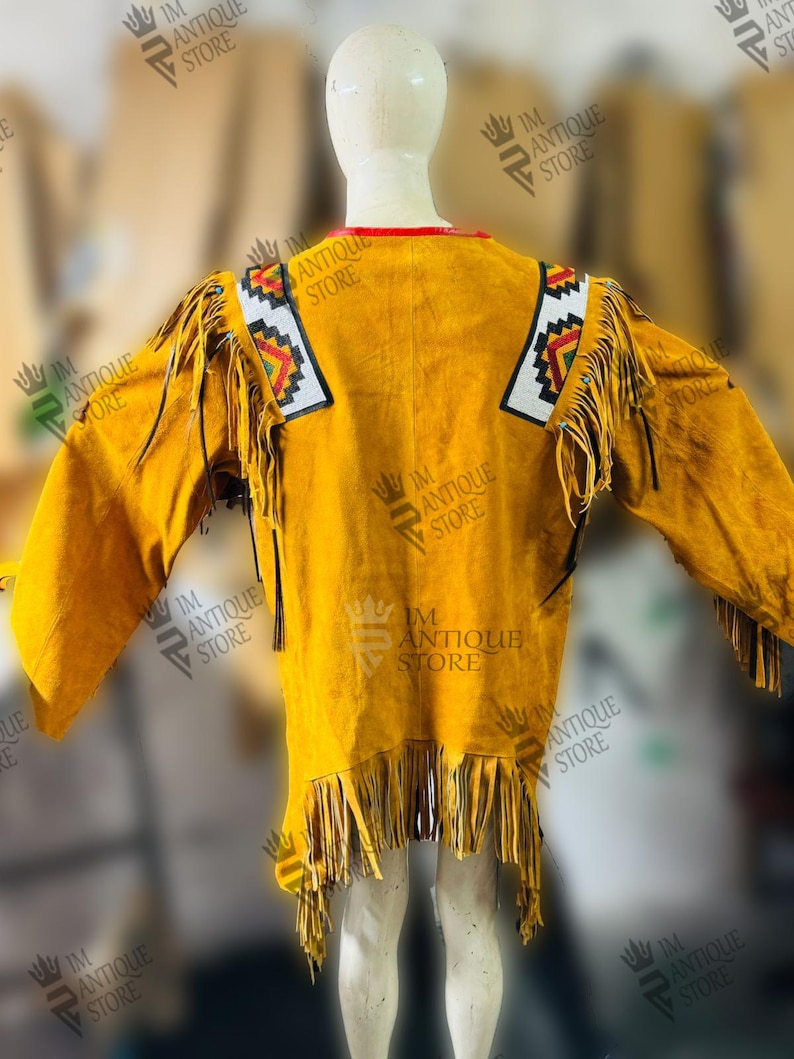 Handmade Suede Leather Fringed Jacket: Western Cowboy Style - Etsy