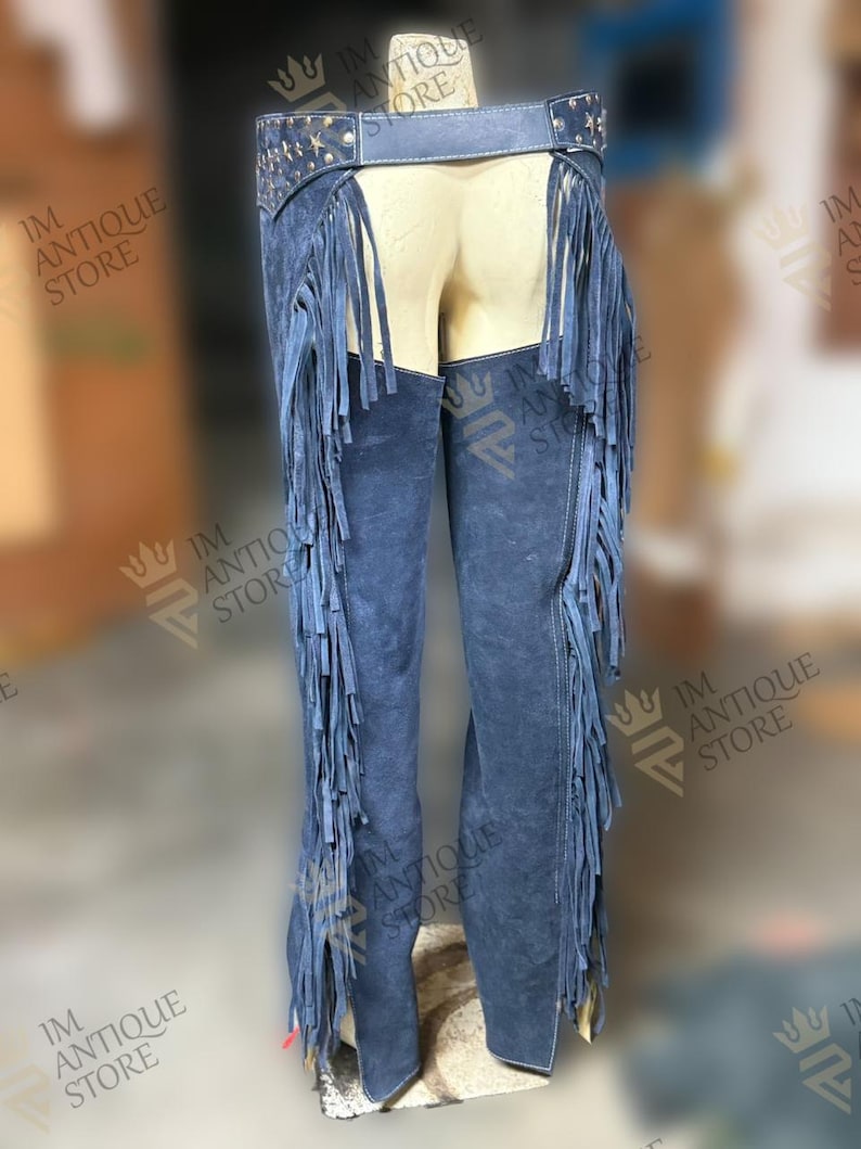 Handmade Suede Fringe Chap Women's Western Rodeo Outfit - Etsy