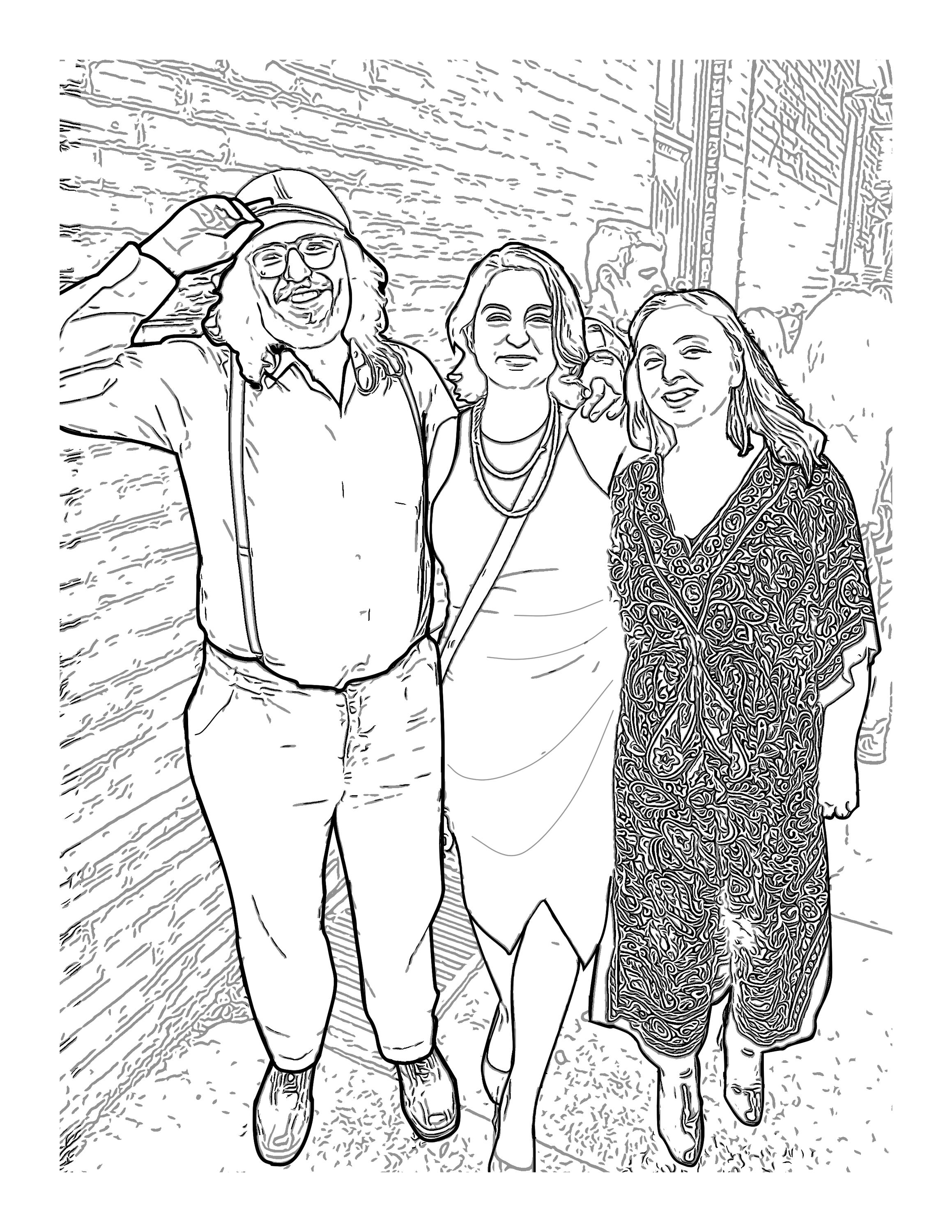 Custom Colouring Pages - Etsy