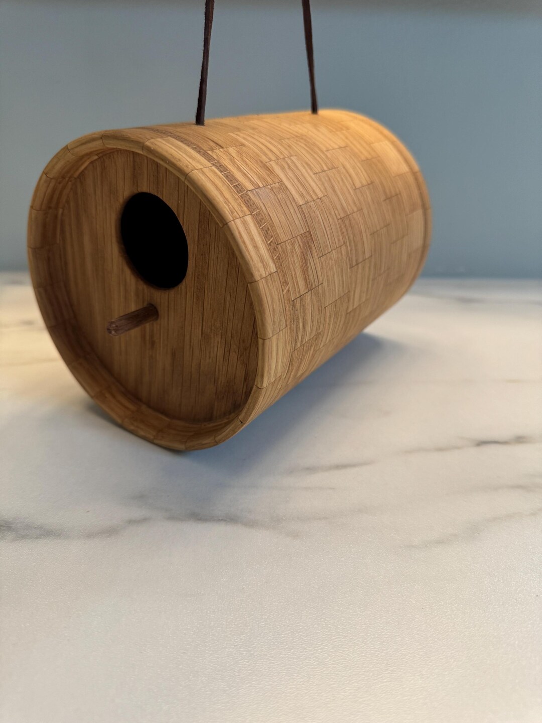 Segmented Wood Birdhouse- White Oak - Etsy