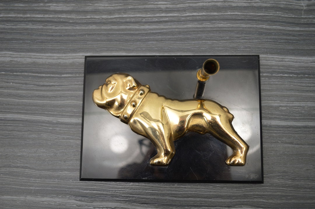 Vintage Mack Truck Bulldog Logo Desk Pen Holder Collectible Automobilia ...
