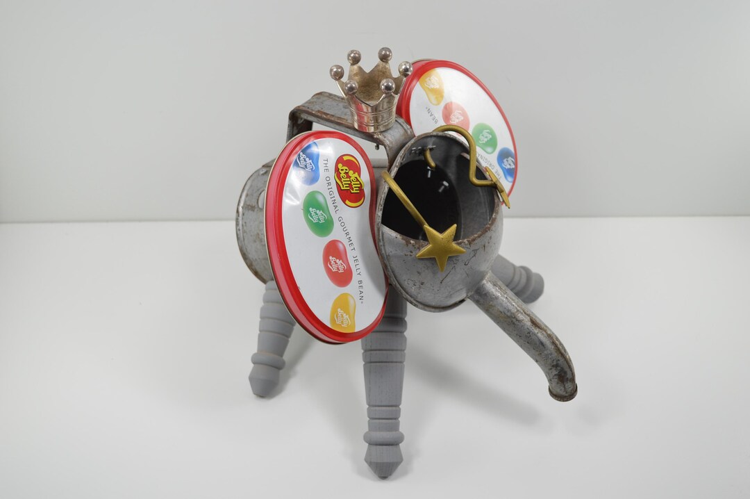 Vintage Junk Art Elephant Sculpture Folk Found Art Assemblage Metal ...