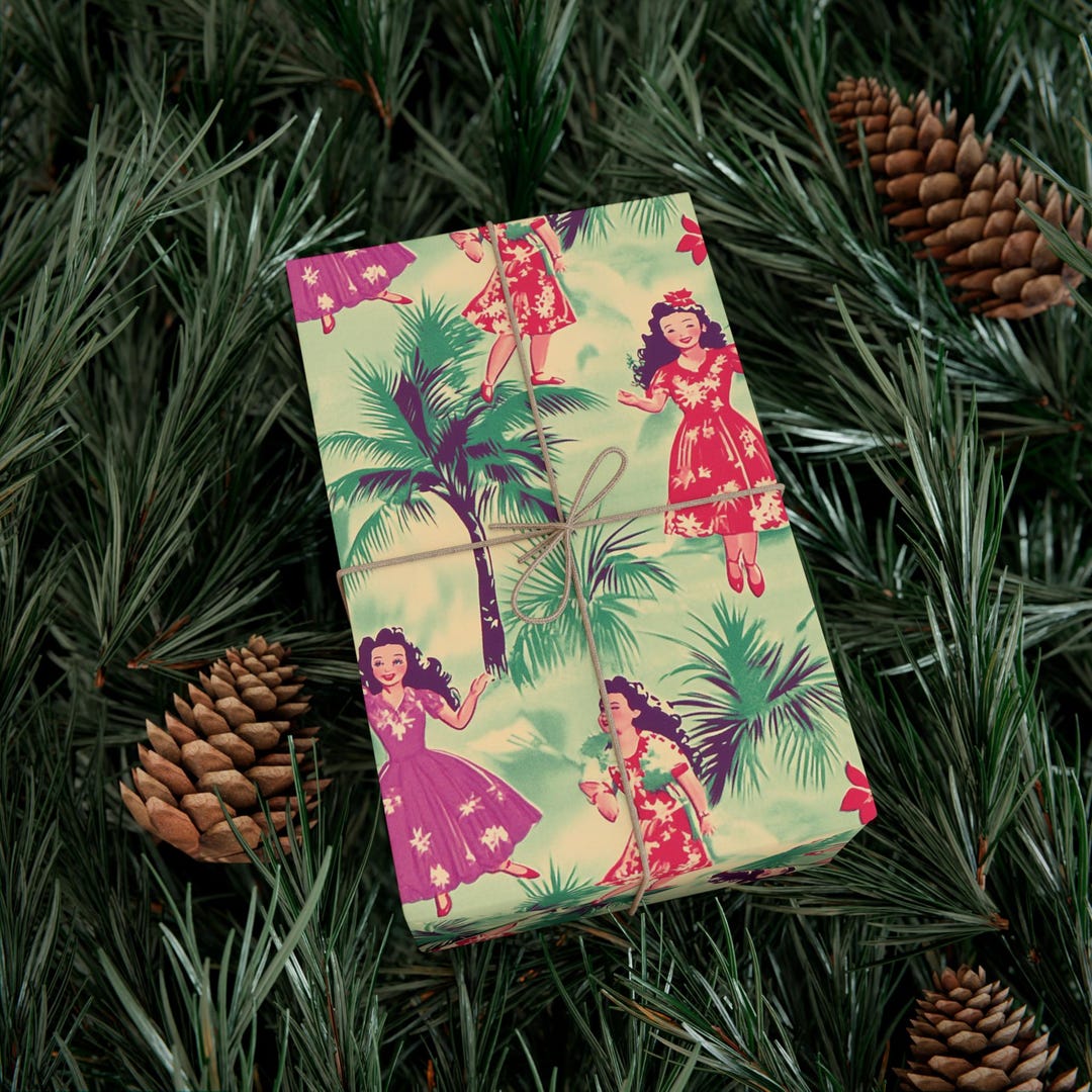 1940s Style Rockabilly Gift Wrapping Paper - Etsy