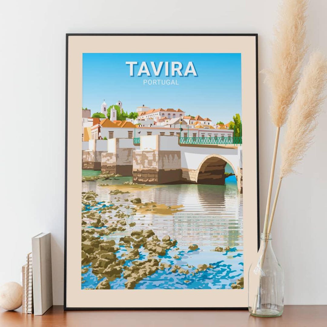 Tavira Poster - Gilao River - Etsy
