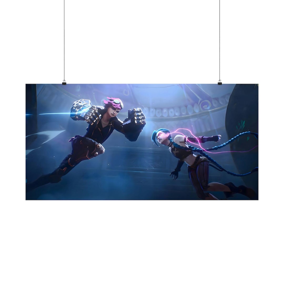 Jinx and Vi Fight Poster 2 - Etsy