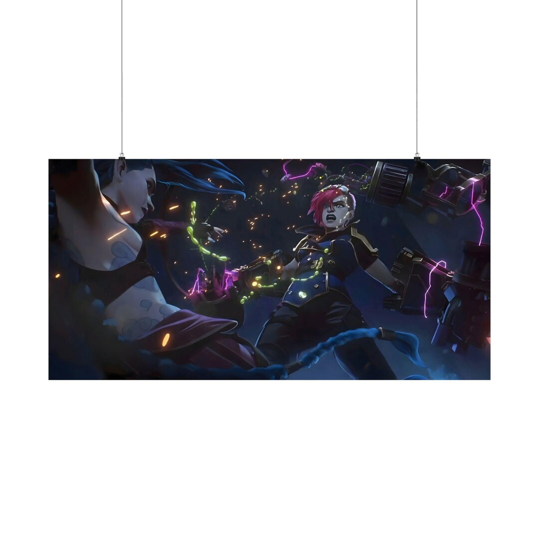 Jinx and Vi Fight Poster 1 - Etsy