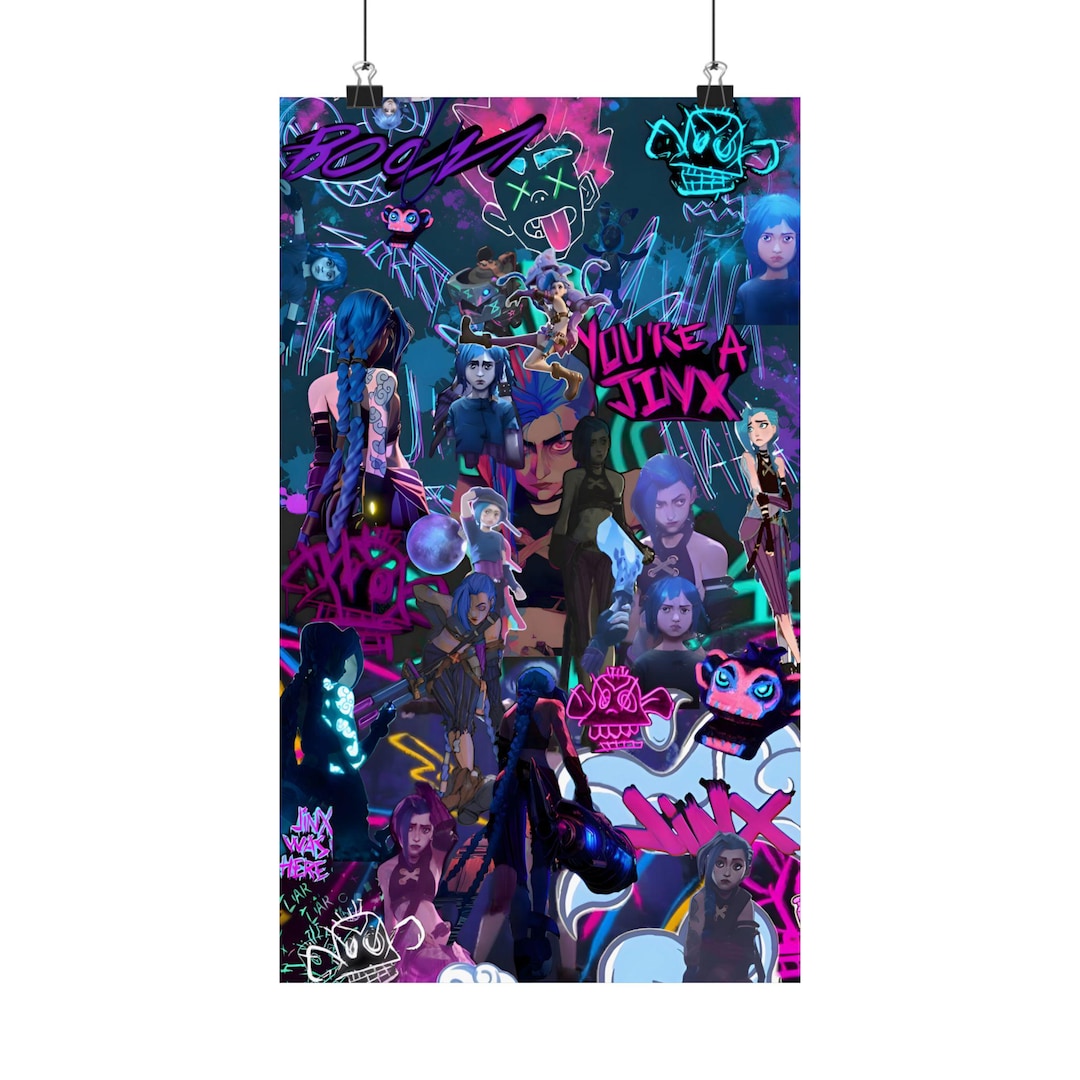 Jinx Collage Poster [arcane][league of Legends][wall Art][decor] - Etsy