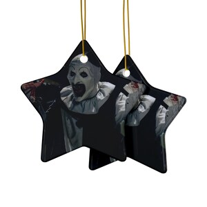 Ceramic Ornaments, Art the Clown Terrifier Double-sided Ornament ...