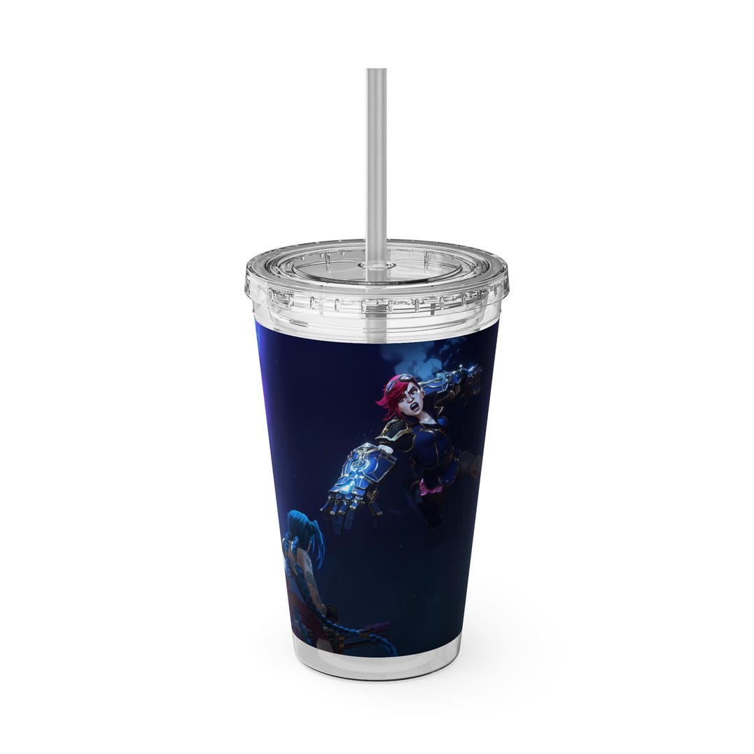 Jinx and Vi Fight Scene 1 Tumbler With Straw, 16oz - Etsy